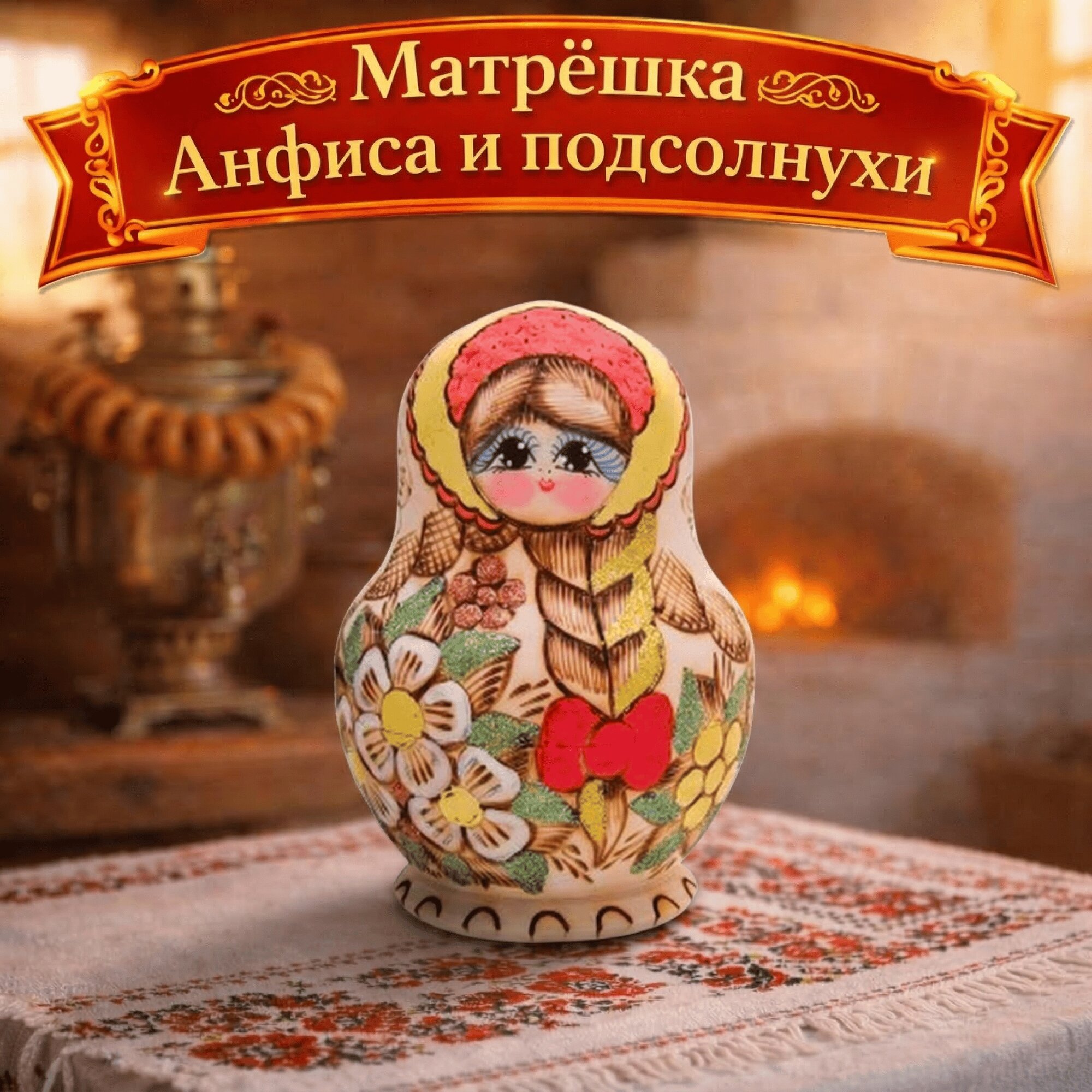 Матрешка Анфиса и подсолнухи