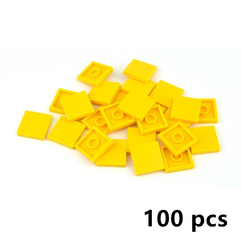 Ледуо блоки пластиковые желтые 2х2, 100 шт