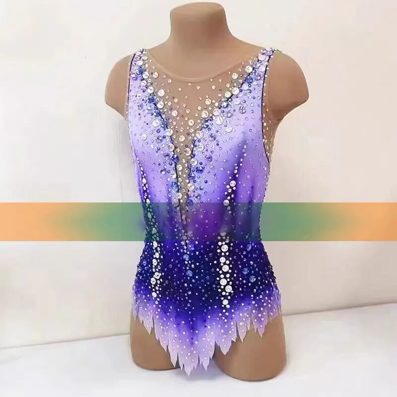 Детский костюм для художественной гимнастики 140cm, 11