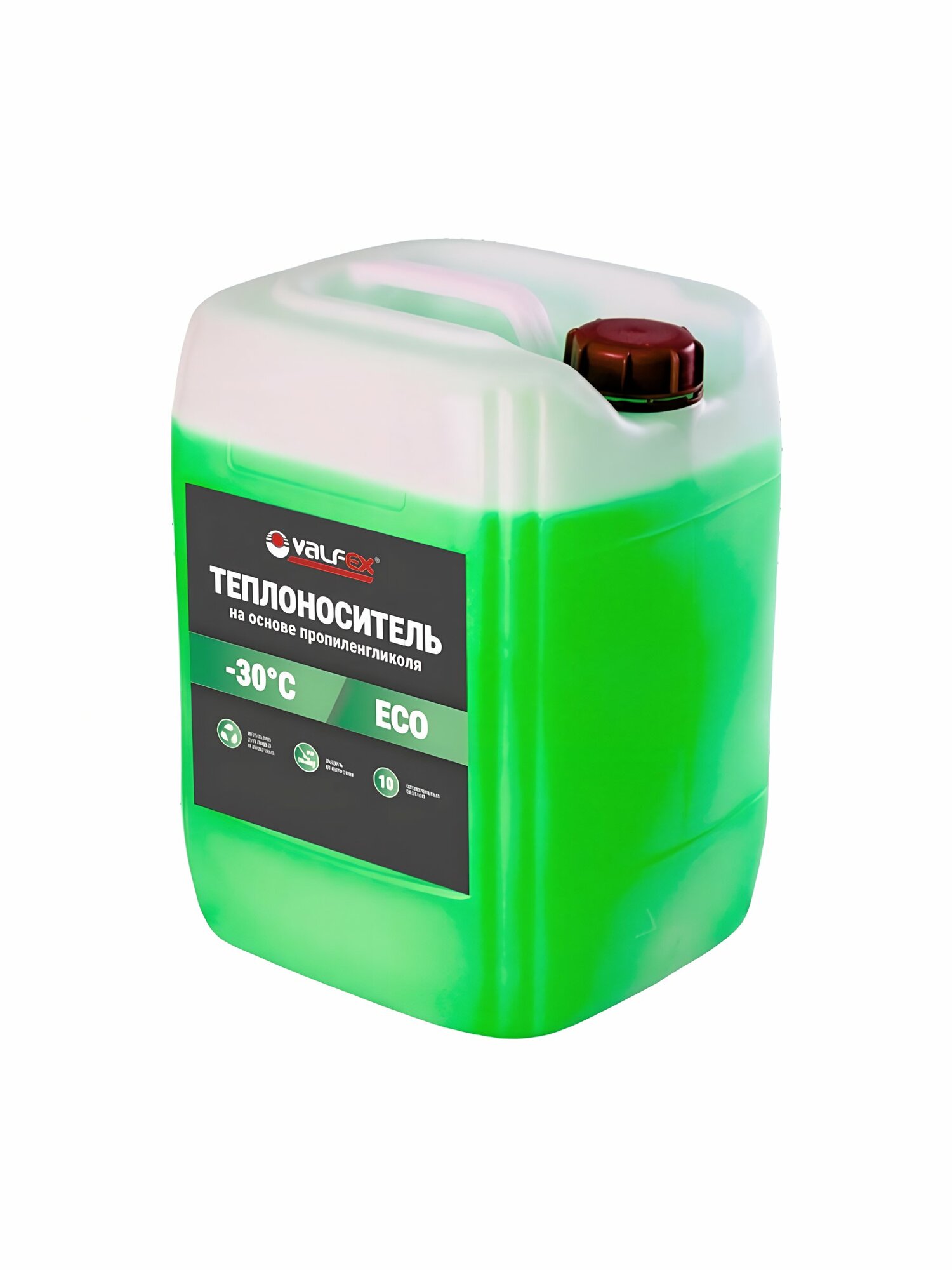 Теплоноситель для систем отопления, пропиленгликоль, 10 кг, не горюч, ECO-30, Valfex