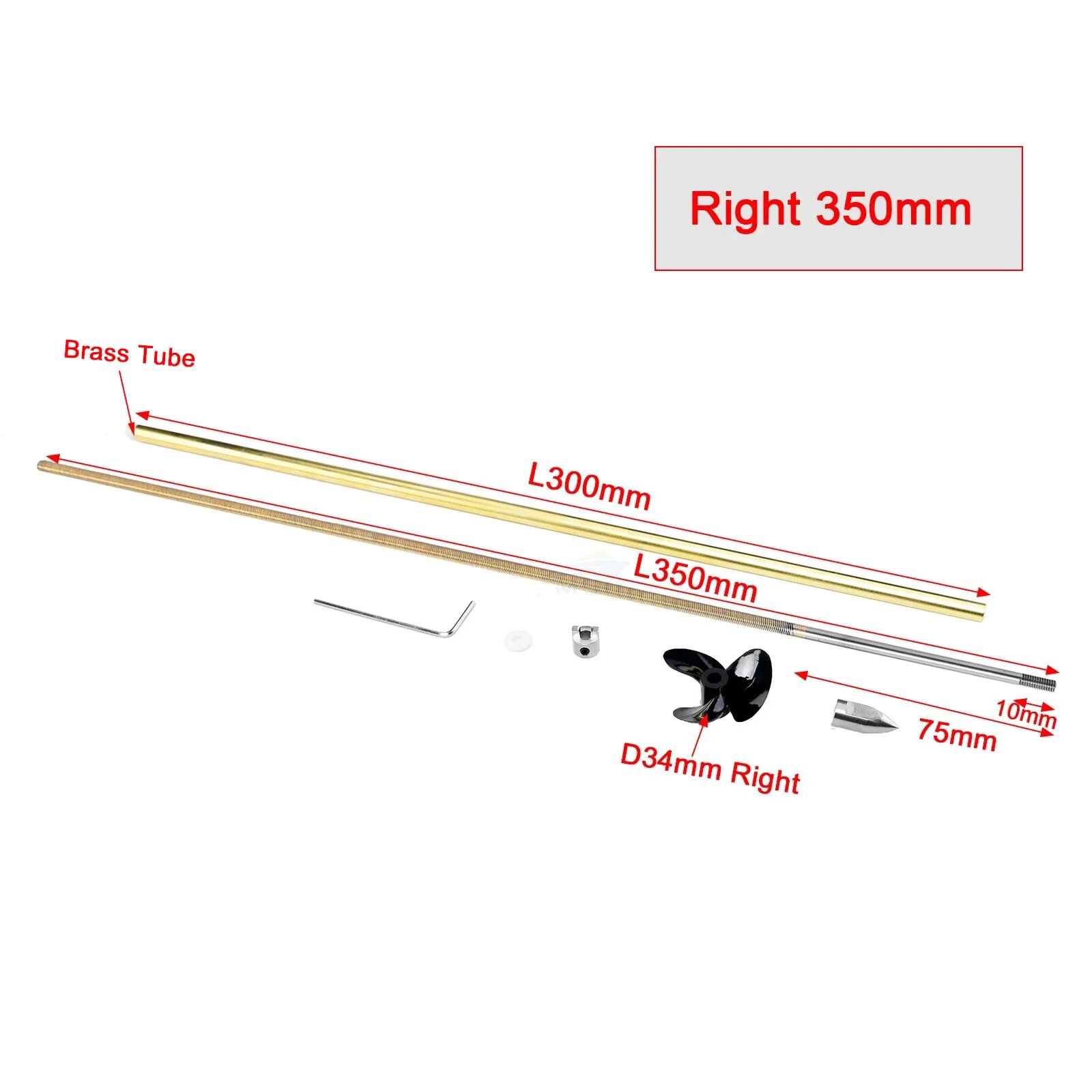 Валик для радиоуправляемой лодки Right L350mm