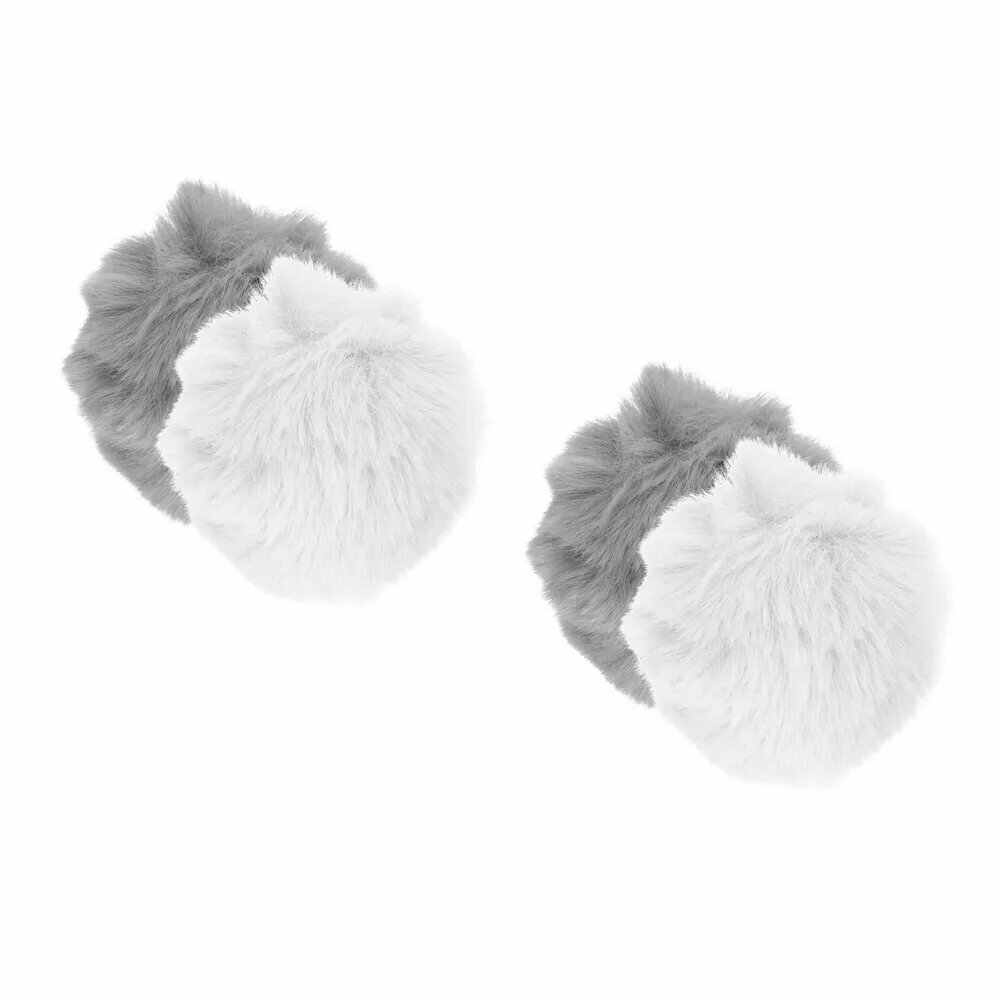 Набор из 4 плюшевых хвостиков кролика разного цвета для косплея