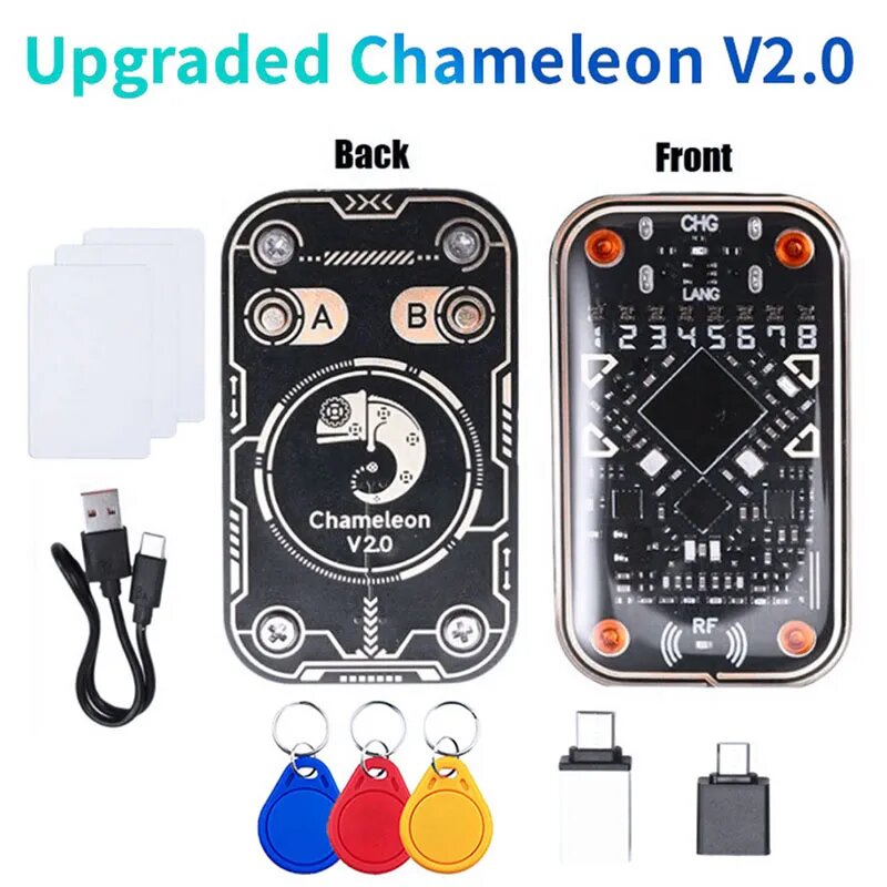 (T B J F) Ultra V2.0 RFID Смарт-Считыватель Чипов + Брелок Для Ключей 3xUID/UID Карта