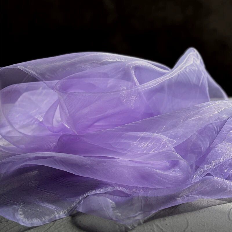 Водостойкая органза, прозрачная тонкая мягкая сетчатая ткань для свадебных платьев, дизайнерская ткань для ханьфу и