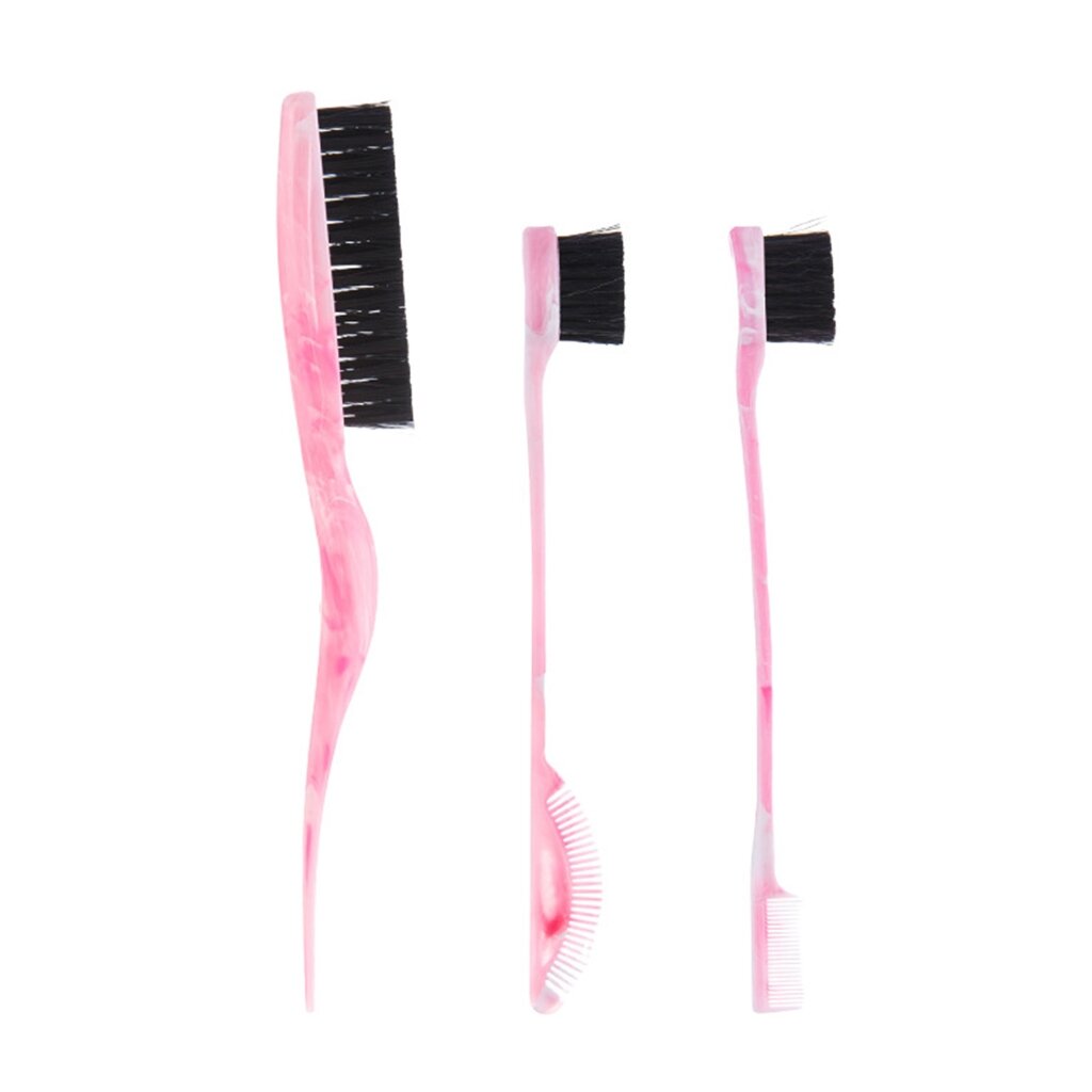 Набор Кистей Для Макияжа С Двумя Концами Из 3 Предметов Для Бровей, Ресниц И Укладки Волос Многоцелевые Косметические Инструменты