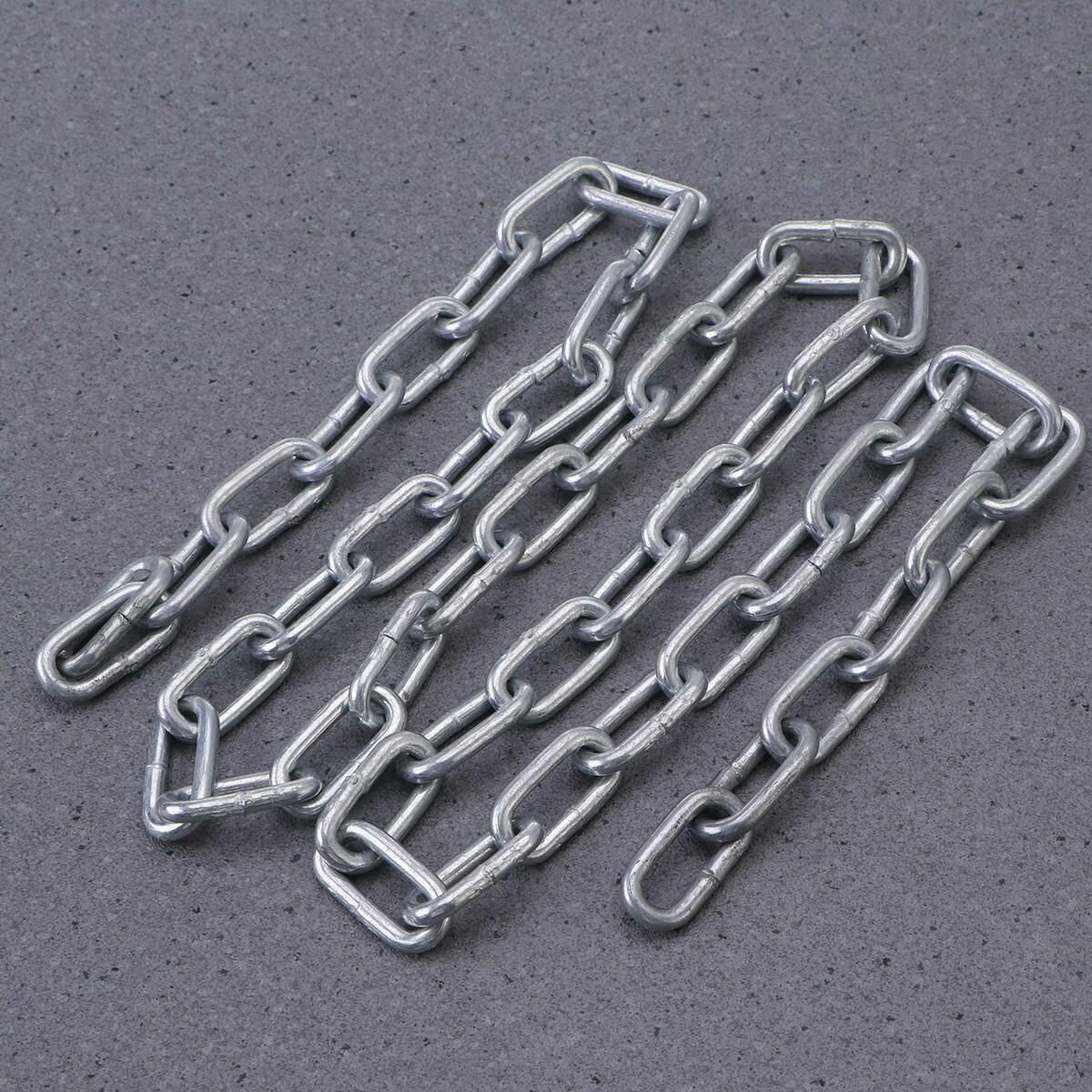 Металлическая цепь 4 мм с защитой от ржавчины, длиной 1 метр для подвешивания и хозяйственных нужд