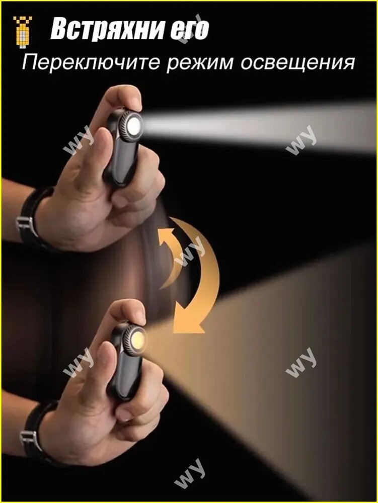 Фонарь-прожектор ручной зеленый с встроенным аккумулятором и зарядным устройством — фото 1