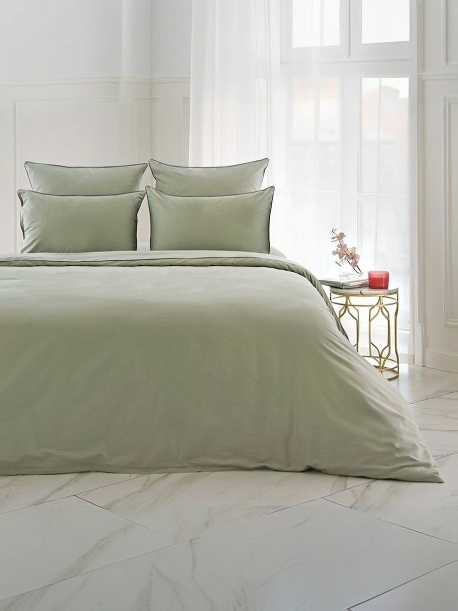 Комплект постельного белья, сатин евро оливия. STENOVA HOME