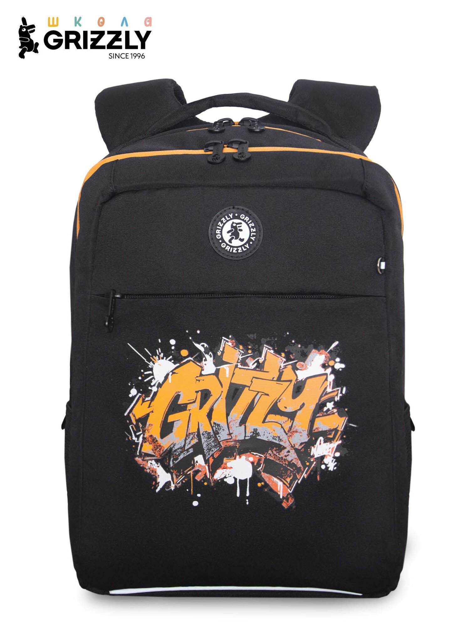 Рюкзак молодежный GRIZZLY с карманом для ноутбука 13", анатомической спинкой, для мальчика, RB-656-8