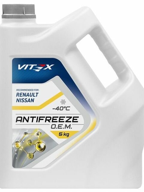 Жидкость охл. низкозамерзающая Antifreezee Vitex O.E.M. for Renault Nissan (5кг)