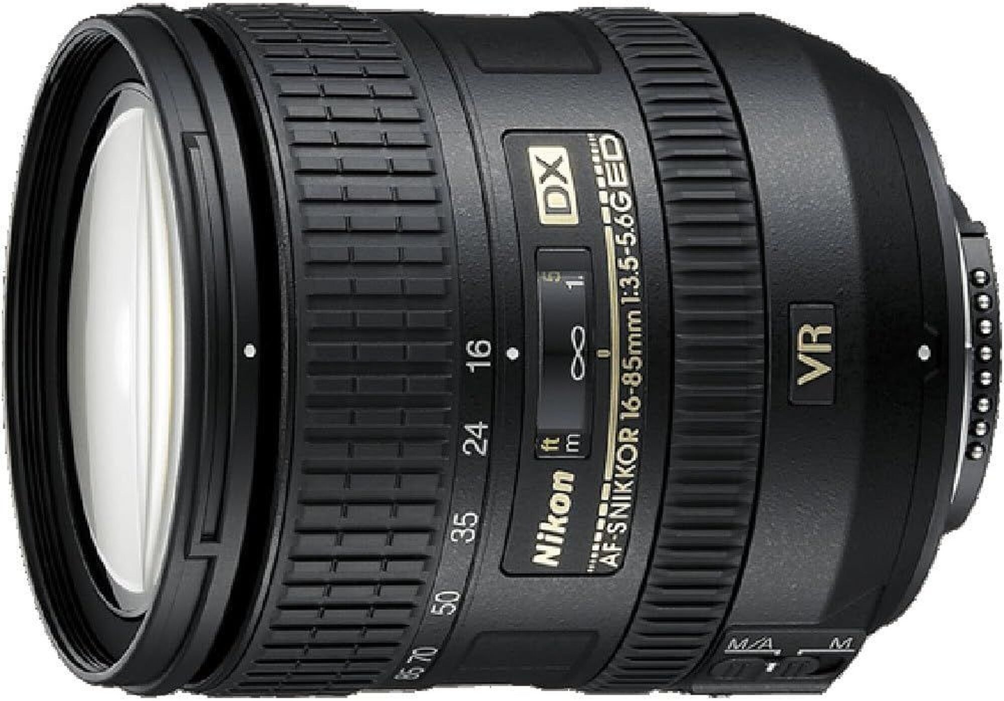 Объектив Nikon AF-S 16-85mm, 1:3.5-5.6G, ED, автофокус, черный