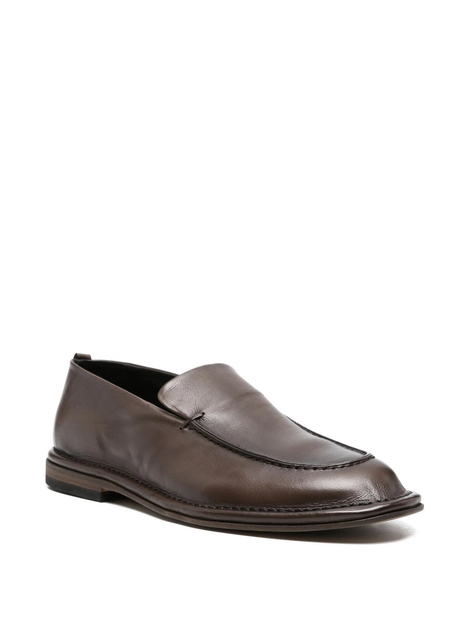 Лоферы Pantanetti Brown leather loafers, размер 41,5, brown — фото 1