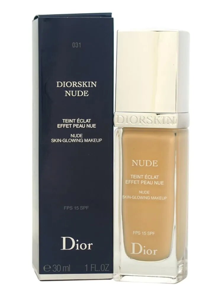 Diorskin 031 Nude Skin Glowing Makeup SPF 15 Тоннальный крем