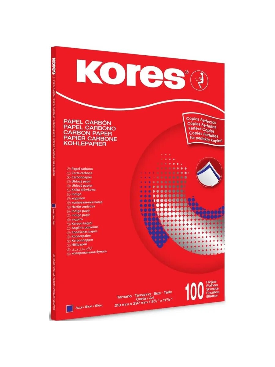 Копировальная бумага KORES синяя 1200 листов
