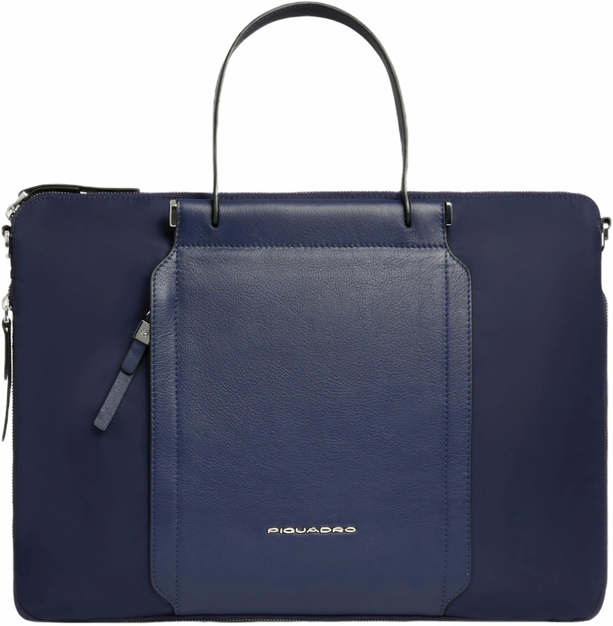 Деловая сумка женская Piquadro Lyra CA4021W92T/BLU с отд. для ноутбука 15.6" темно-синий натуральная кожа