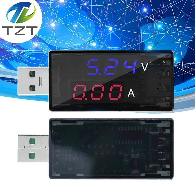 6,5 А 120 Вт USB измеритель мощности тестер TZT мобильная мощность зарядка напряжение ток вольтметр вольт амперметр детектор USB индикатор зарядного устройства