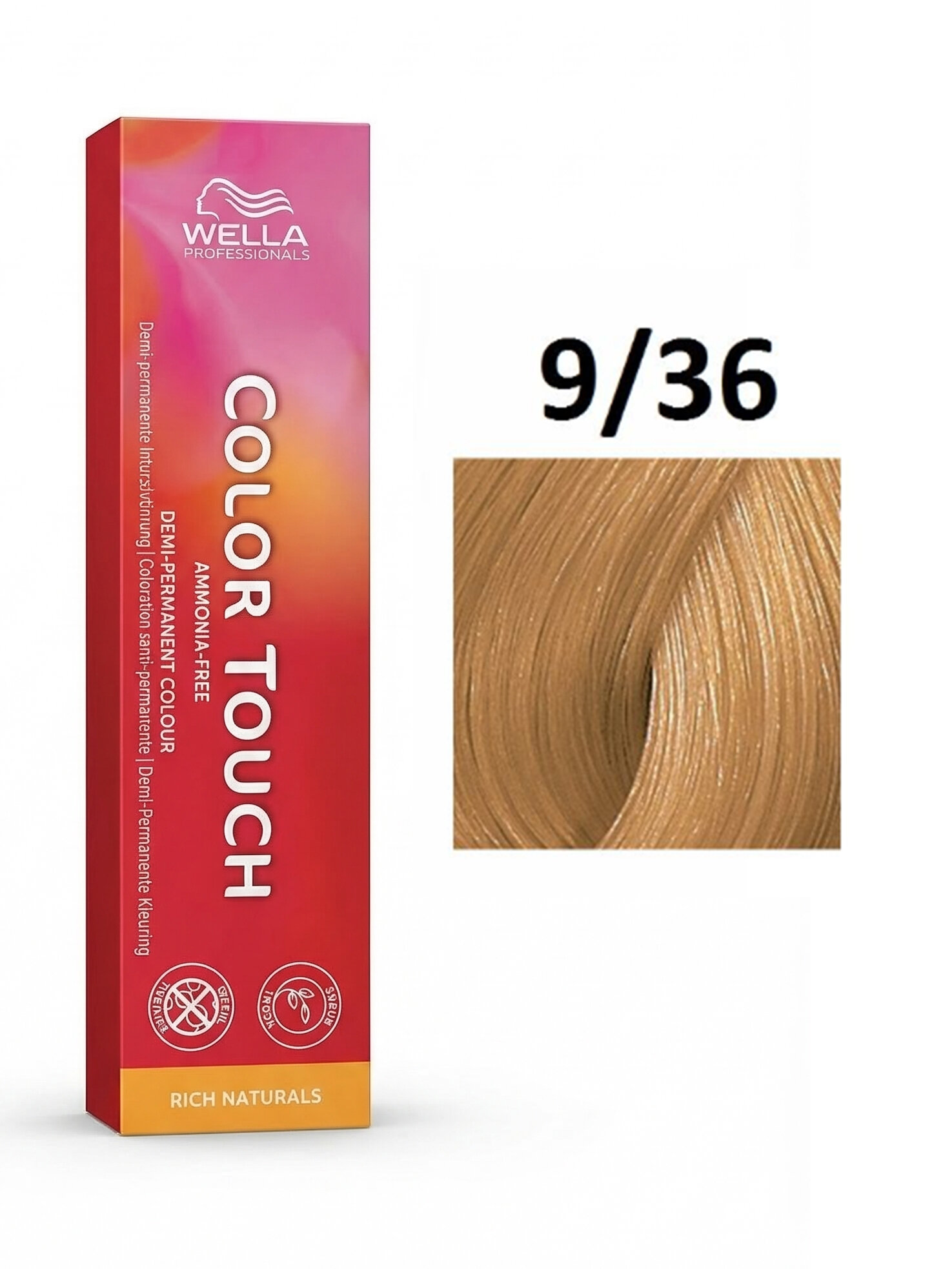 Wella Professionals Color Touch Тонирующая краска 9/36 Розовое золото, 60мл