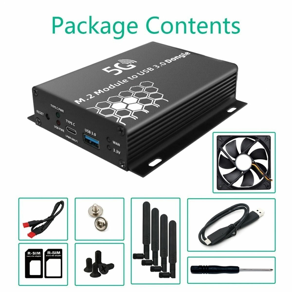 Модуль M.2 NGFF 4G/5G к адаптеру USB 3.0 Wi-Fi-карта M2