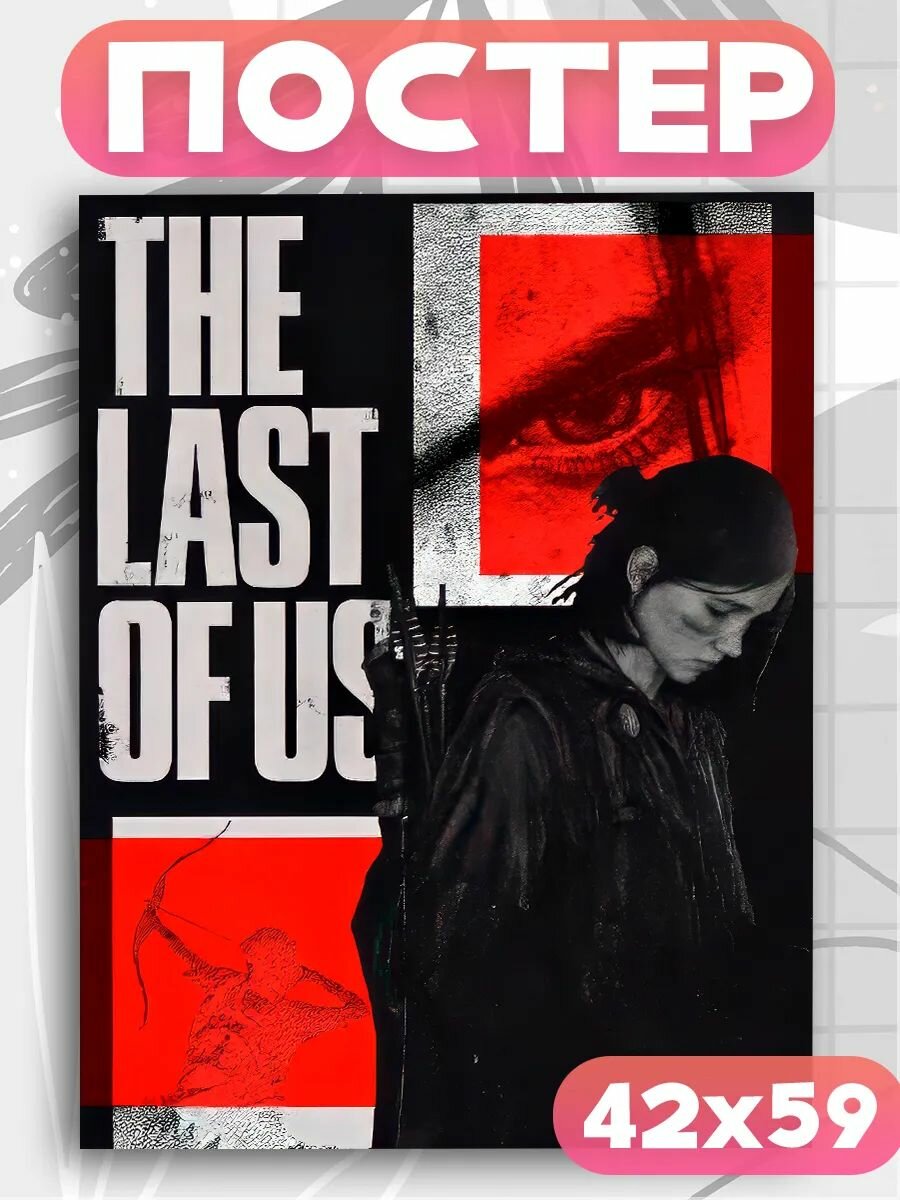 Постер на стену The last of us , плакат 1шт, А2 размер.