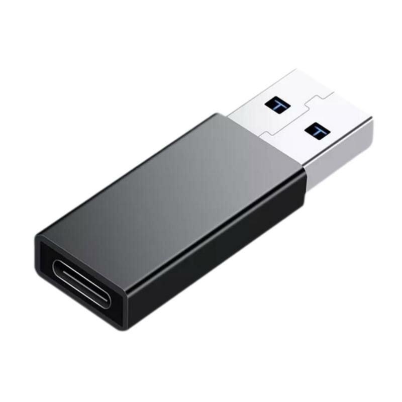 Адаптер USB–USB-C для быстрой зарядки и передачи данных, ТИП женский черный