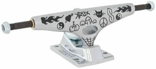 DECATHLON подвески для скейтборда krux trucks K5 Doodle Standard Truck, серебристый, 8.5", 85 A