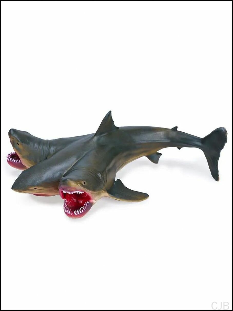 Модель игрушка трехголовой акулы(three - headed shark model toy)