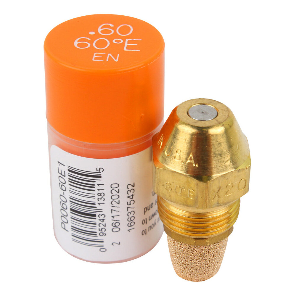 Форсунка Delavan 0.60GPH, 60E (1), P0060-60E1, Е - образная форма распыла, угол 60 градусов, для дизеля — фото 1