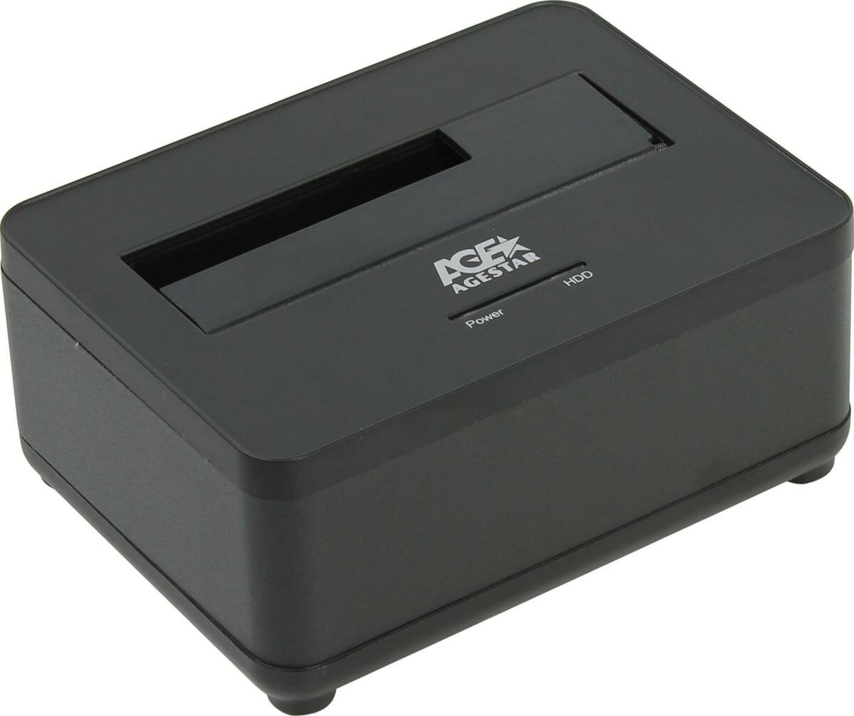 Док-станция AgeStar 3UBT7 2.5/3.5 SATA USB 3.0, черный