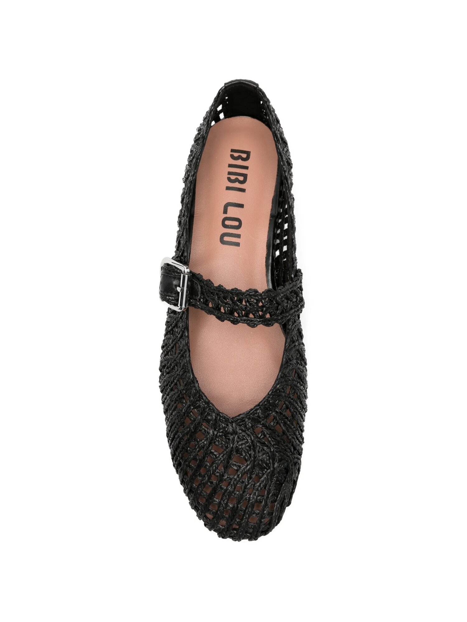 Балетки Bibi Lou Woven strap ballet flats, размер 38, black/black — фото 1