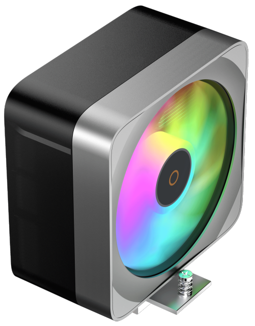 Ocypus Delta-A40-BK1NAWN00E-GL Кулер для процессора/ CPU Cooler Ocypus Delta A40 EX BK ARGB (200W, 4-pin PWM, 157mm, Al
