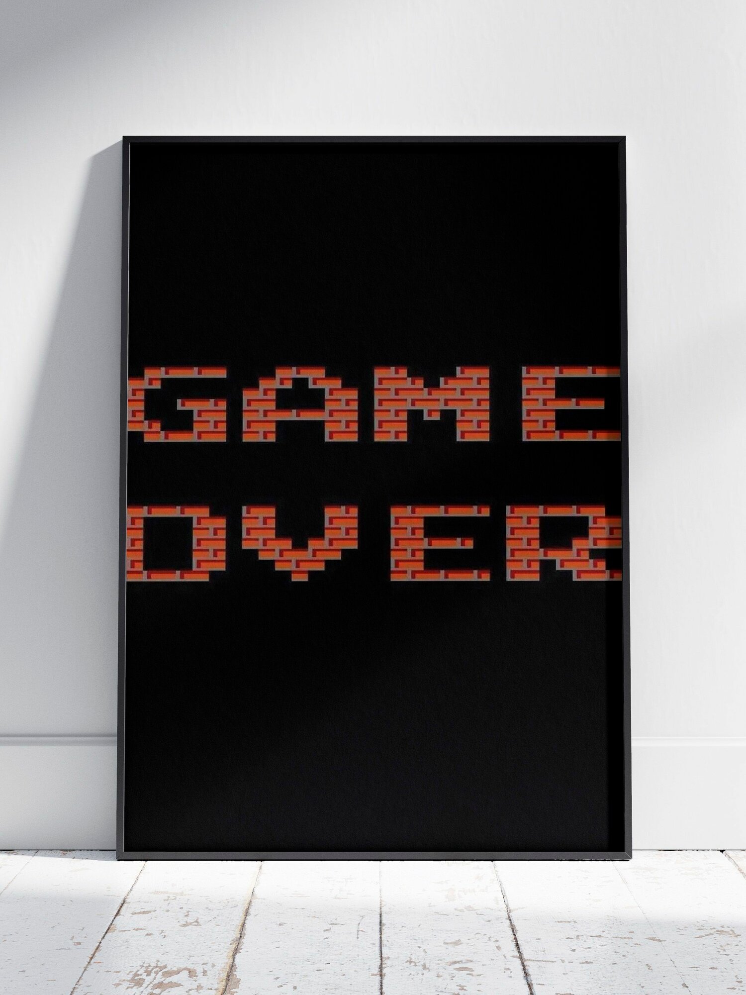 Плакат на стену для интерьера Пиксель Арт и 8 Бит (Game Over 6) - Постер по ретро геймингу формата A4 (21x30 см)