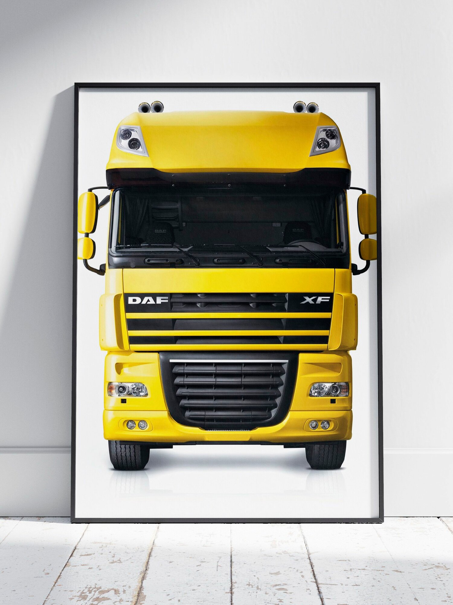 Плакат на стену для интерьера Транспорт и техника (ДАФ XF - DAF XF Series Tractor Unit 2) - Постер по машине формата A4 (21x30 см)