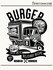 Термонаклейка для одежды и аксессуаров DTF-печать Burger