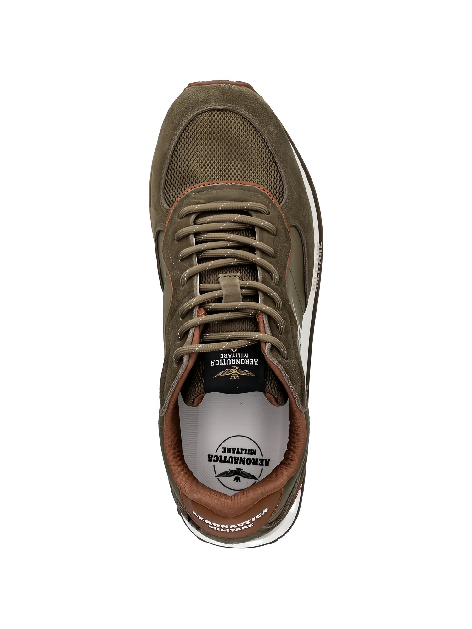 Кроссовки Aeronautica Militare Logo sneakers, размер 46, зеленый, — фото 1
