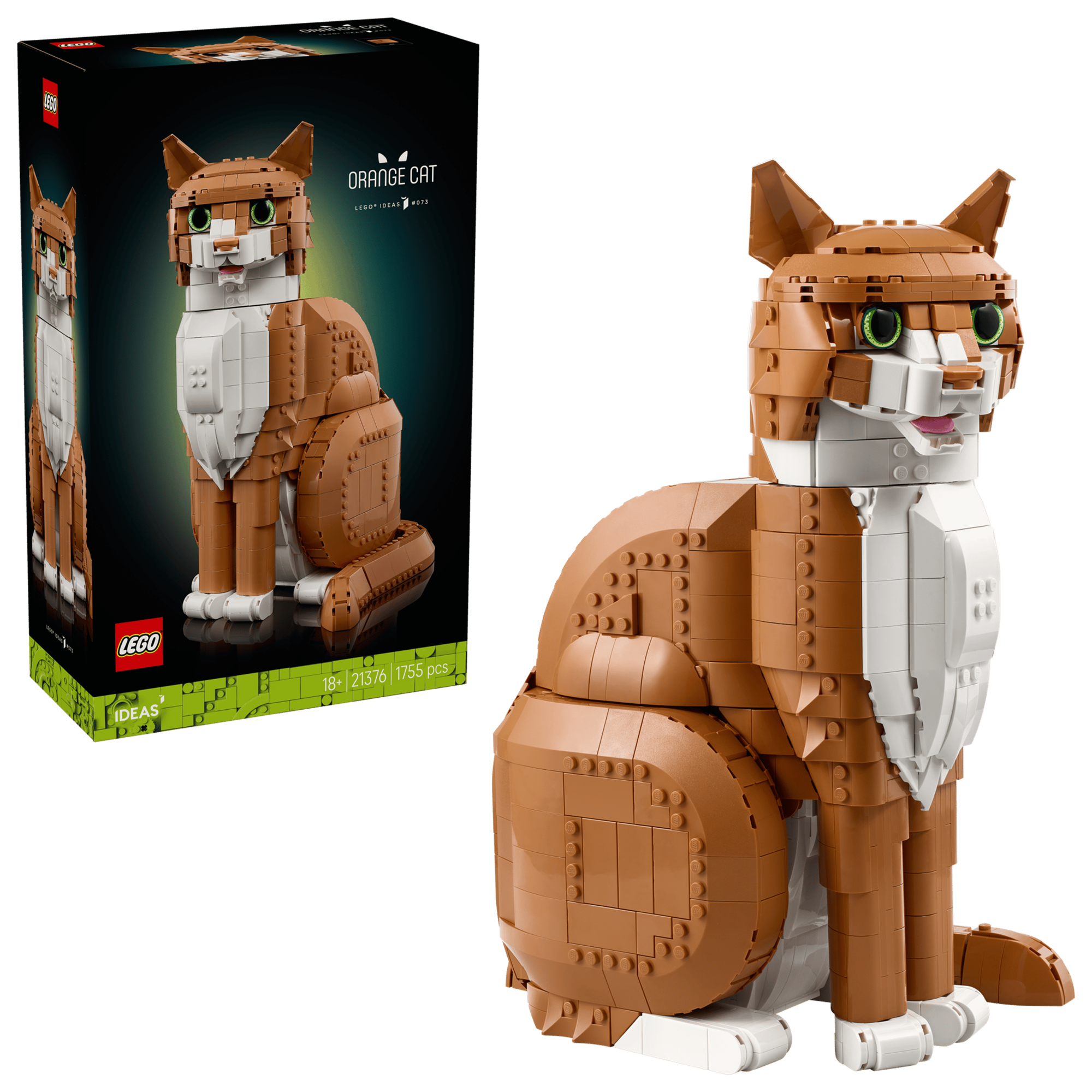 Конструктор LEGO Ideas 21376 Рыжий кот, 1755 деталей, Лего 18+