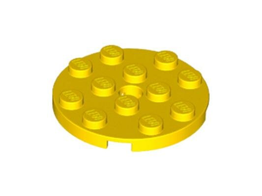 Деталь Lego 60474 Plate, Round 4 x 4 with Hole