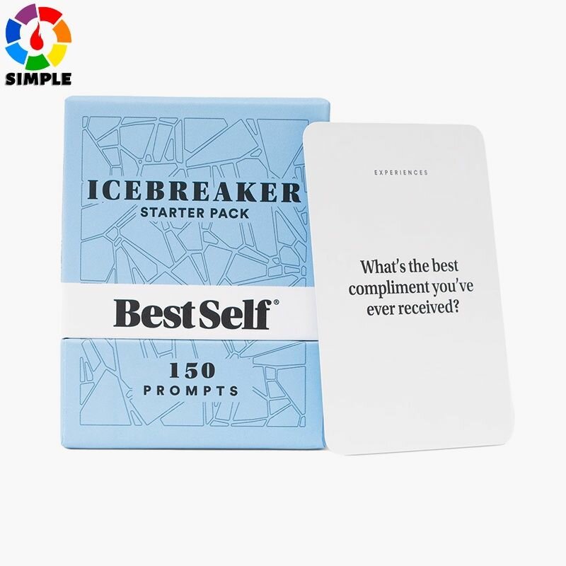 BestSelf Co. Icebreaker Deck - Conversation Starter Icebreaker Card Game for Adults Карточная игра Настольная игра