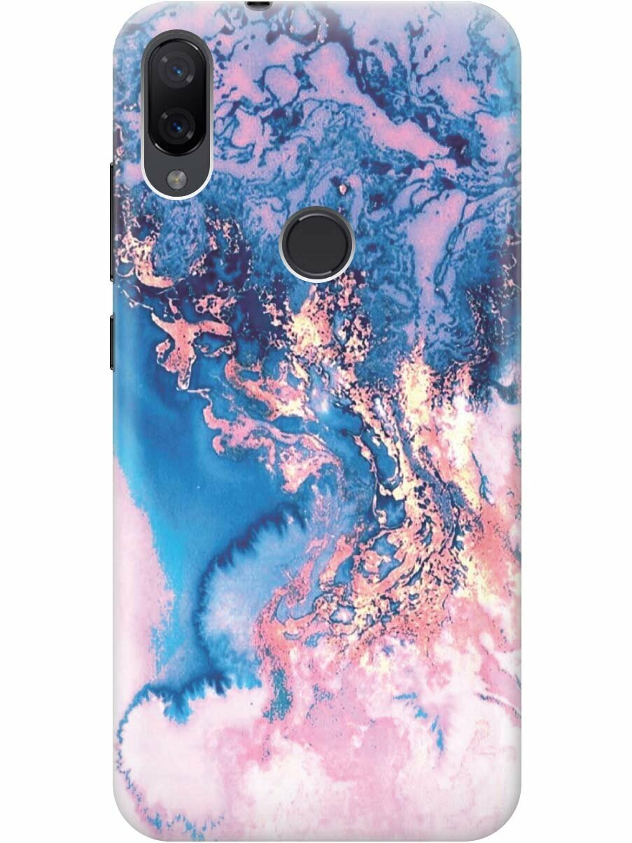 Ультратонкий силиконовый чехол-накладка для Xiaomi Mi Play с принтом "Blue Marble"