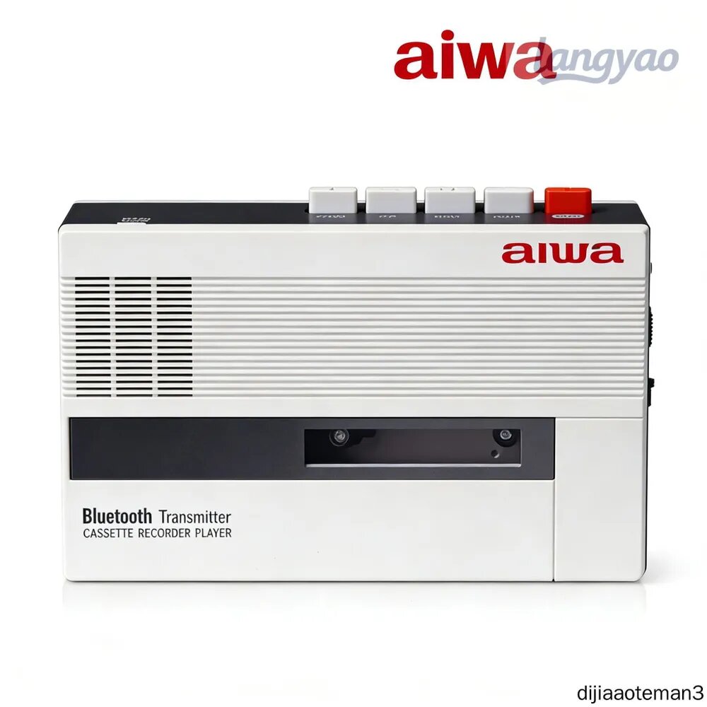 Кассетный плеер AIWA с Bluetooth, встроенным динамиком и аккумулятором 2000 мАч, белый — фото 1