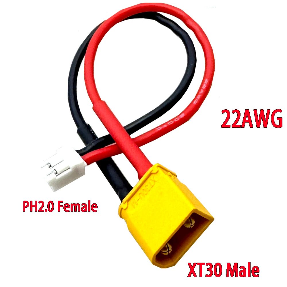 Адаптер PH2.0 Female - XT30 Male 22AWG
