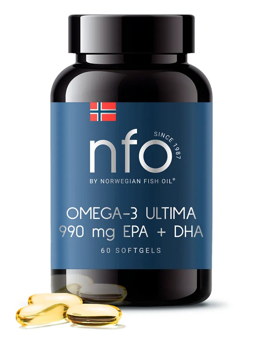NFO Omega-3 Ultima Омега-3 Ультима капсулы массой 1600 мг 60