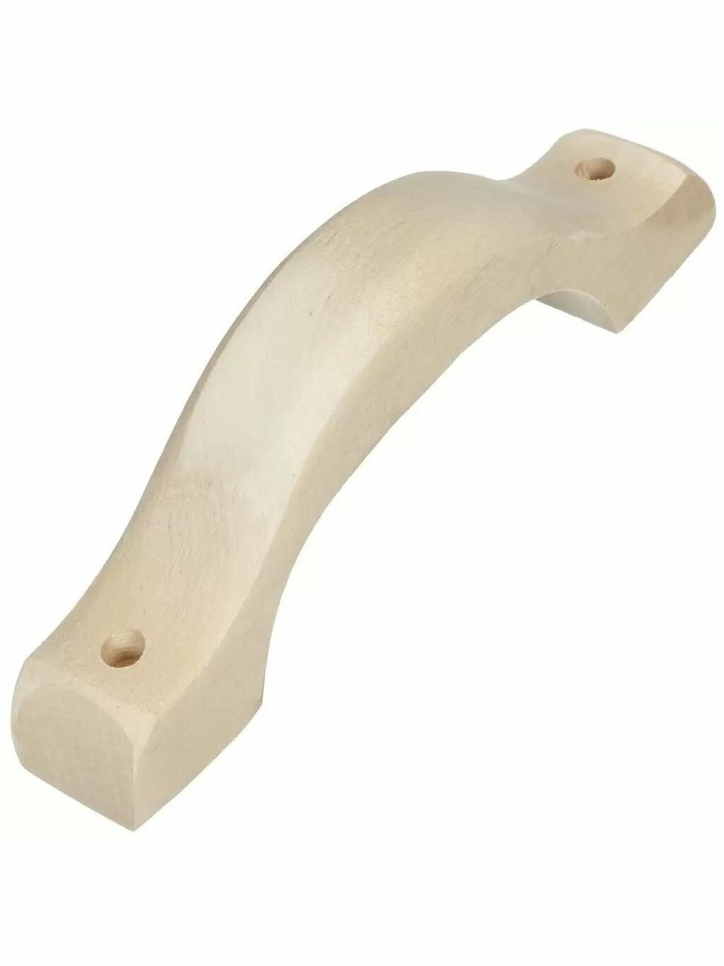 Ручка-скоба мебельная Ликон 1-0756, банная плоская из дерева, бежевая, стационарная, 27 см, артикул 00018221