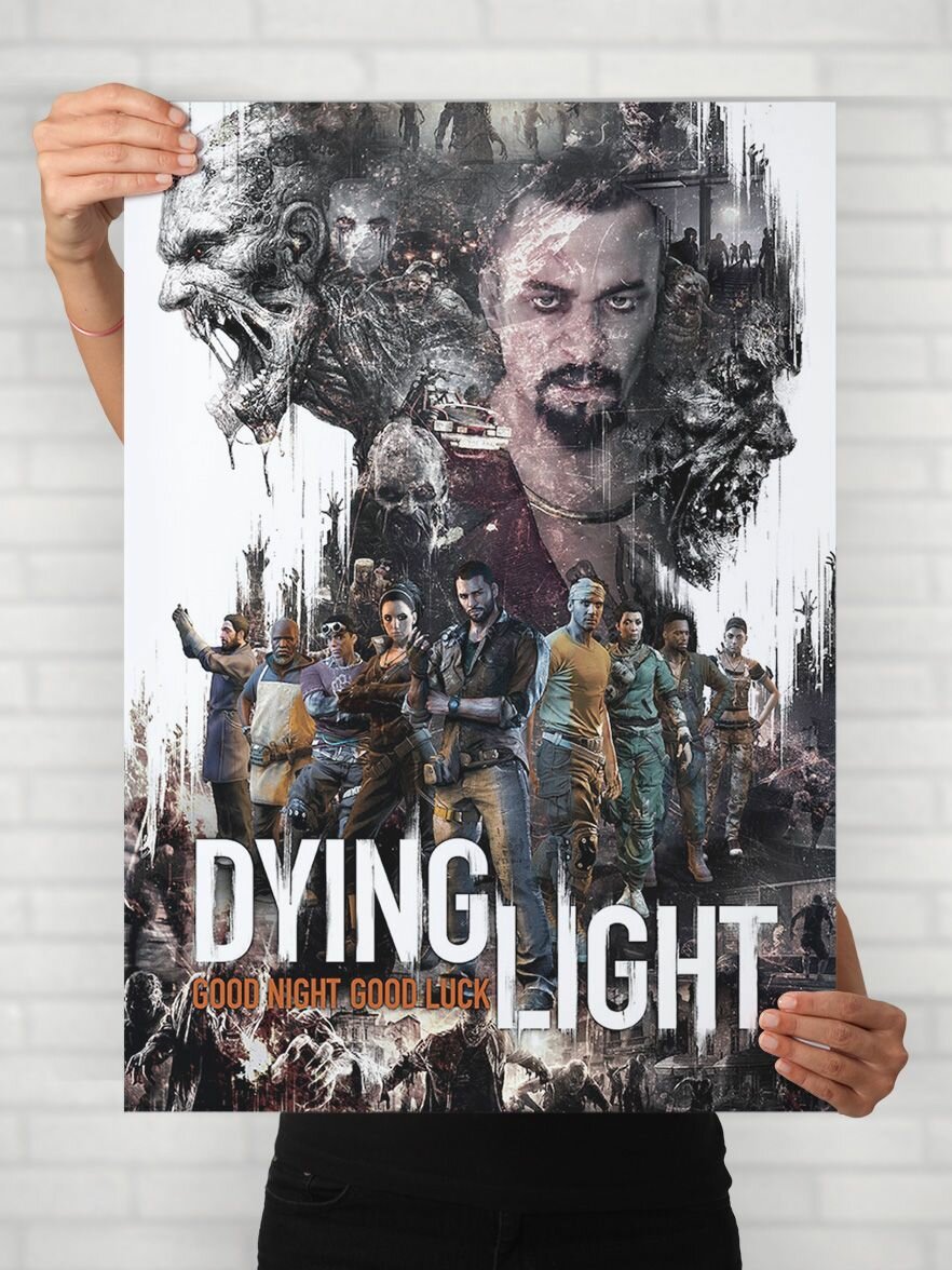 Плакат на стену для интерьера Дайн Лайт (Dying Light 2) - Постер по компьютерной игре формата A2 (42x61 см)