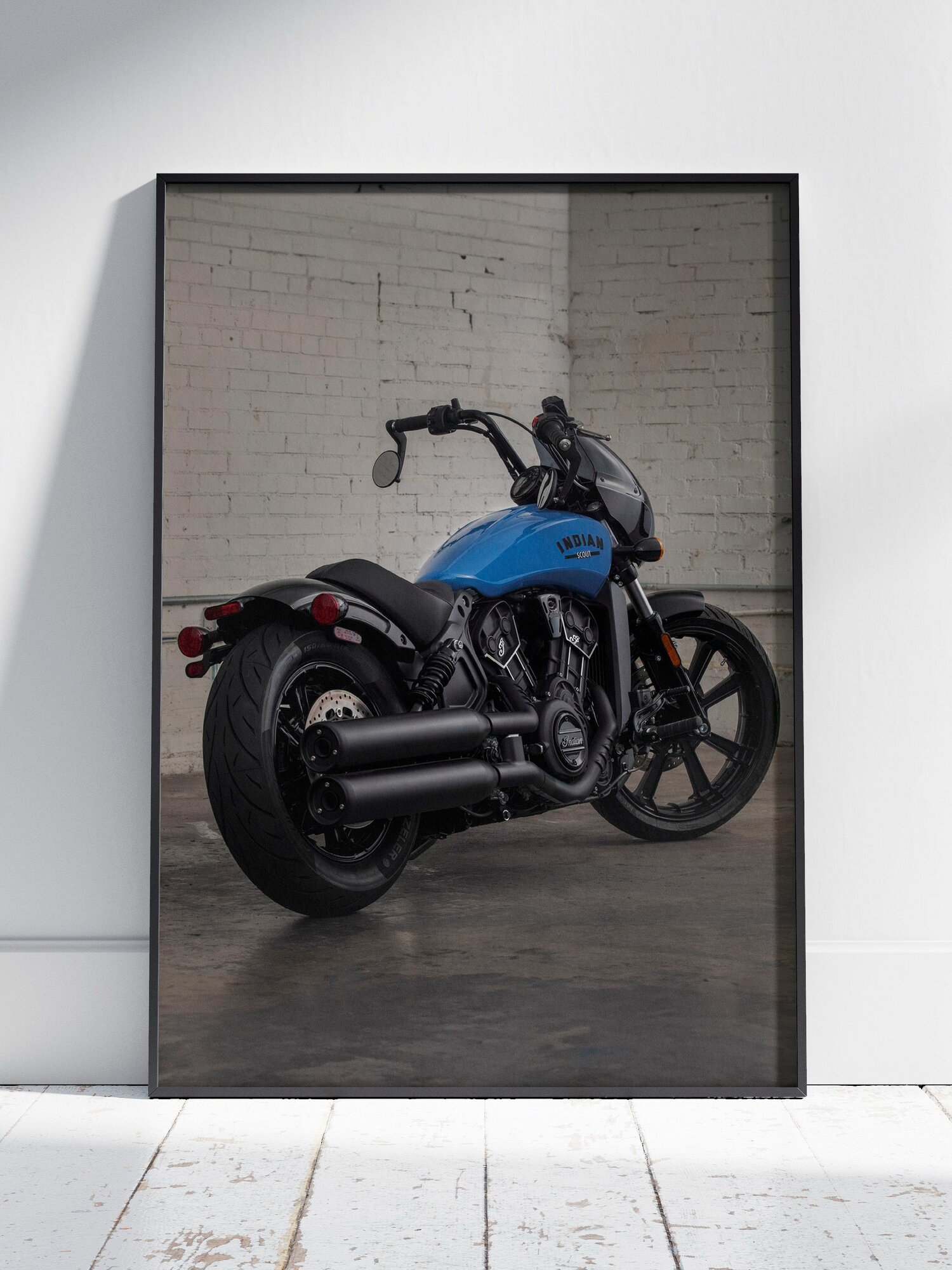 Плакат на стену для интерьера Авто и Мото (Индиан Скаут - Indian Scout 2) - Постер по транспорту формата A4 (21x30 см)