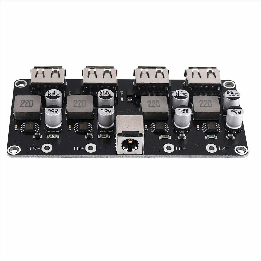 QC3.0 QC2.0 USB быстрое зарядное устройство плата 4XUSB порт DC-DC преобразователь DC12V-30V в DC 3-12V модуль цепи зарядки