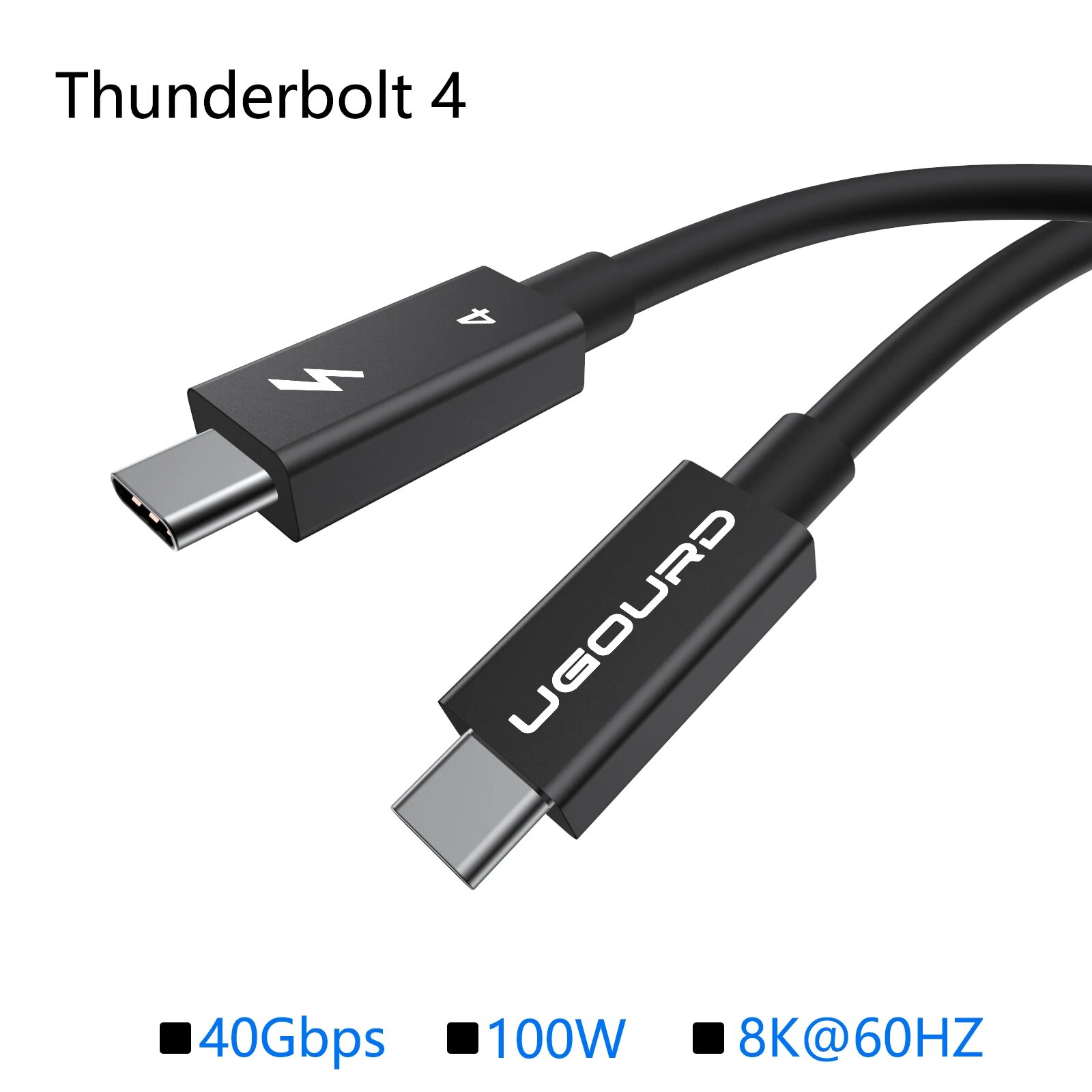 Кабель Thunderbolt 4 UGOURD, 1 м, 40 Гбит/с, 100 Вт