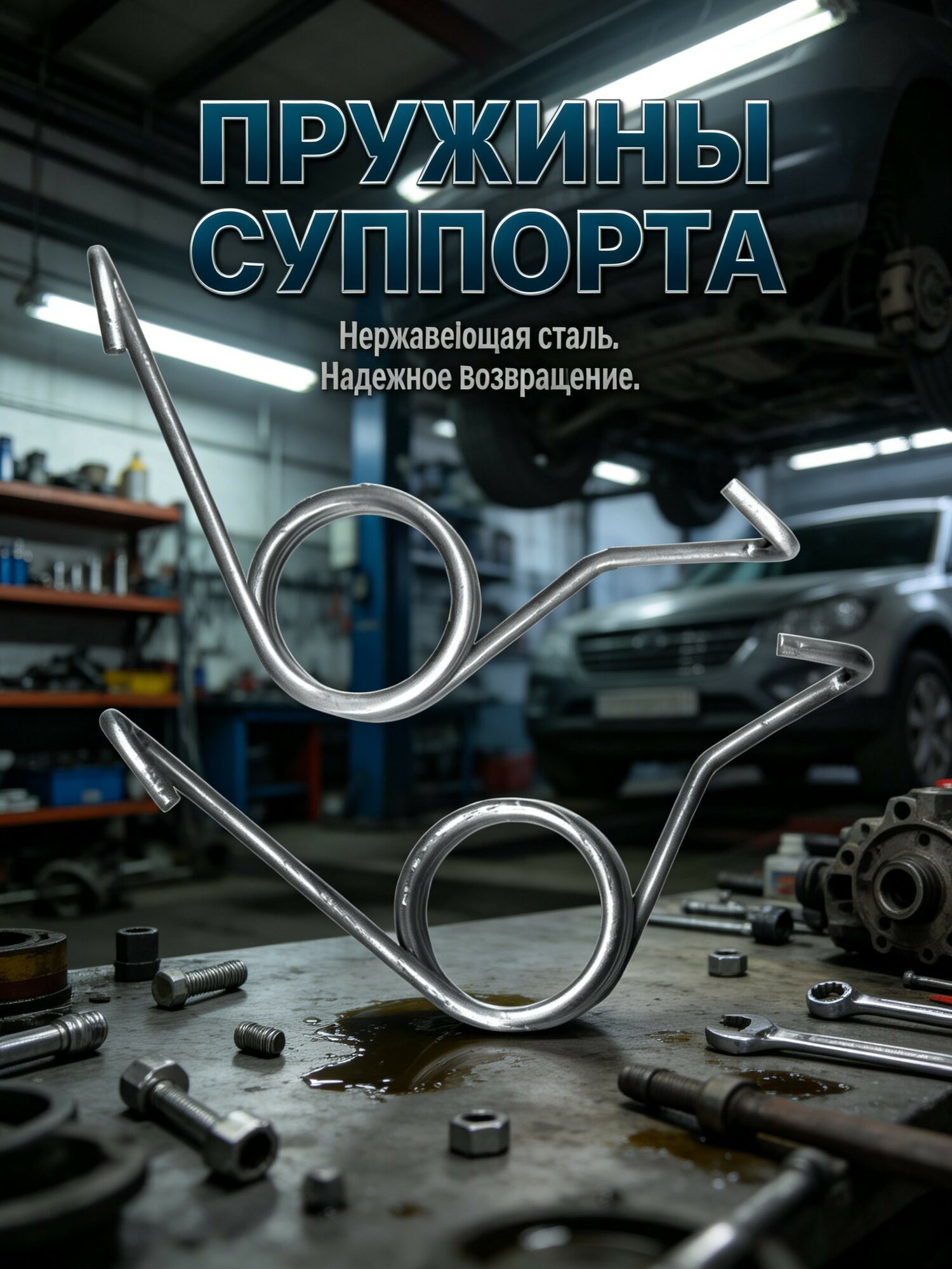 Пружины возврата заднего рычага суппорта ручного тормоза, из нержавеющей стали для автомобиля, коррозионная стойкость и стабильный отклик механизма