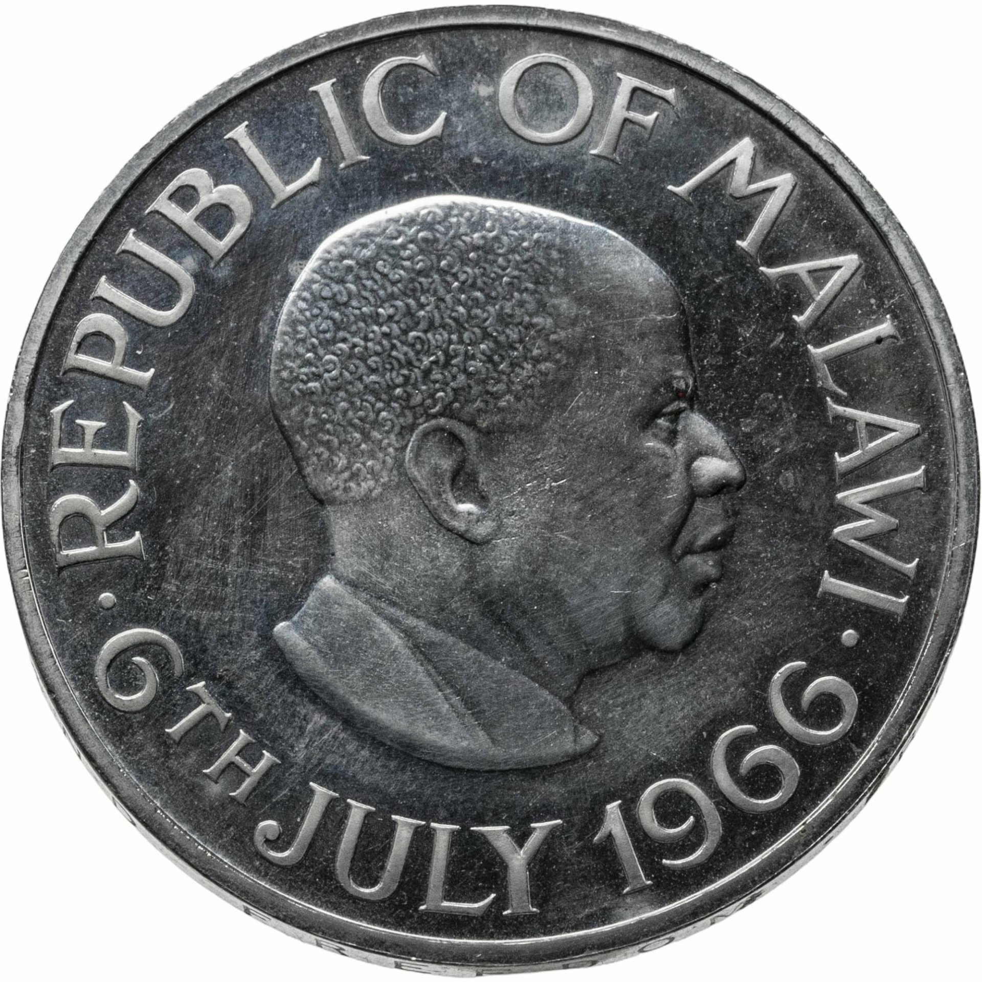 Малави 1 крона (crown) 1966 День Республики - 6 июля 1966 в оригинальном футляре