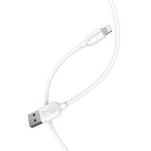 Кабель USB для iPhone Lightning (8pin) 1м, 2,4А, белый**********