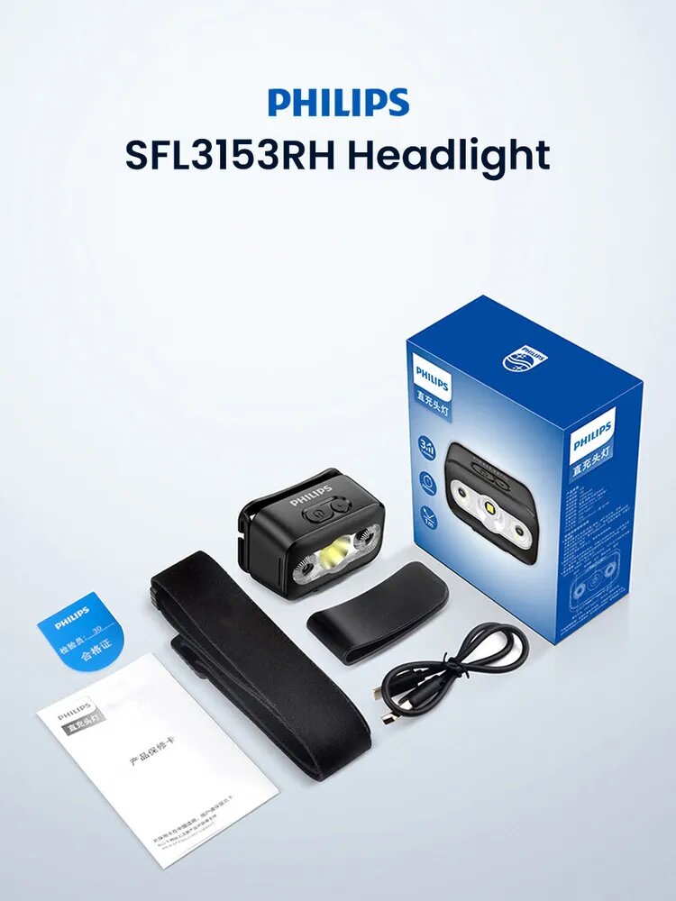 Philips Фонарь-прожектор SFL5153RH 20 см с инфракрасным датчиком, 300 Лм, 5 Вт, Черный — фото 1